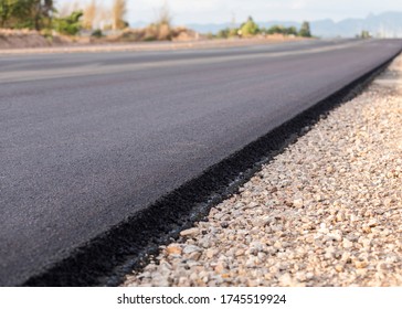 Close Asphalt Road Side View New Stock Photo 1745519924 | Shutterstock