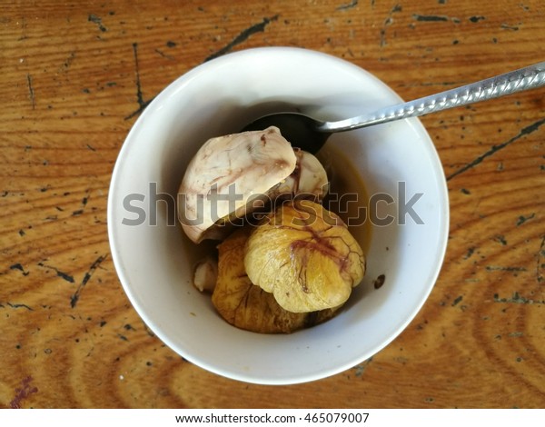 Close Balut Boiled Developing Duck Embryo Stock Photo 465079007 ...