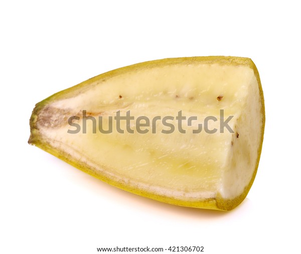 Close Banana Fruit Slice Isolated White Stock Photo (Edit Now) 421306702