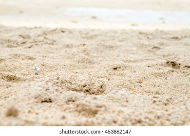 Close Beach Sand Texture Background Perspective Stock Photo 453862147 ...