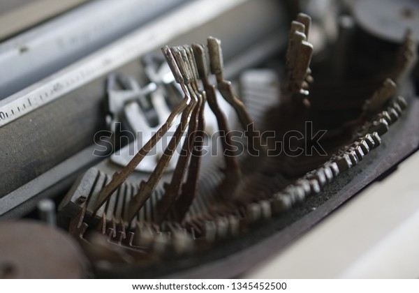 Close Broken Typewriter Stock Photo 1345452500 | Shutterstock