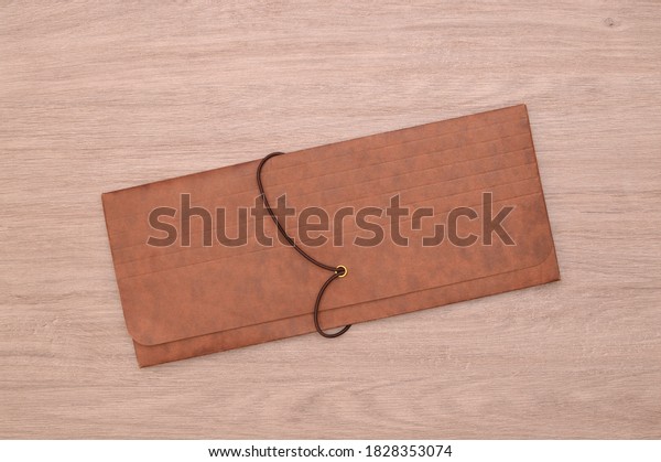 Close Brown File Folder On Wood Stock Photo 1828353074 | Shutterstock
