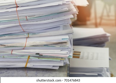 Close Business Documents Stack On Desk Stock Photo 701476843 | Shutterstock