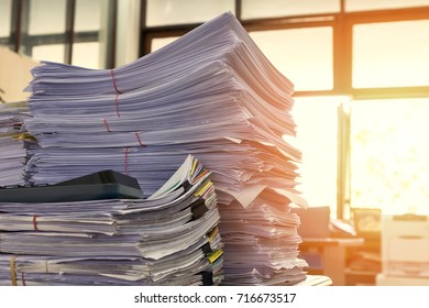 Close Business Documents Stack On Desk Stock Photo 716673517 | Shutterstock