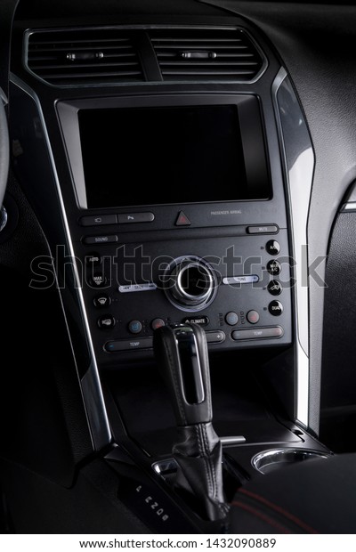 Close Car Control Panel Inside Cockpit Stock Photo (Edit Now) 1432090889