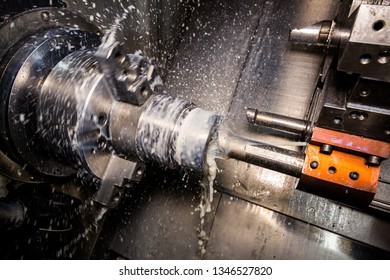 Close Cnc Machine Work Stock Photo 1346527820 | Shutterstock