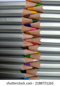 Close Colored Pencils Coloring While Drawing Stock Photo 2188751265 ...