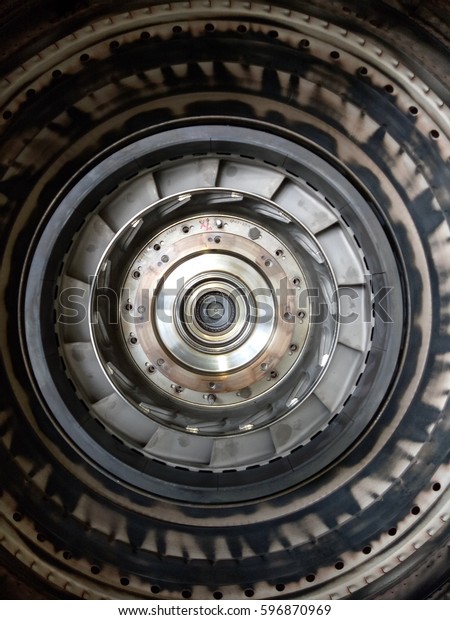 Close Compressor Turbine Guide Vane Turboprop Stock Photo (Edit Now ...