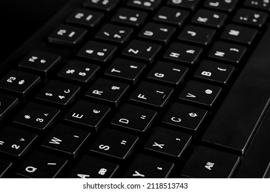 Close Computer Keyboard Background Texture Side Stock Photo 2118513743 ...