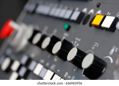 Close Control Panel Cnc Machine Adjustment Stock Photo 636965956 ...