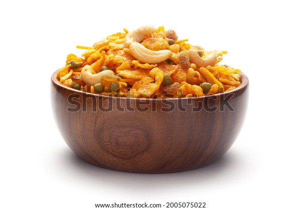 Close Corn Flex Mixture Indian Namkeen Stock Photo 2005075022 ...