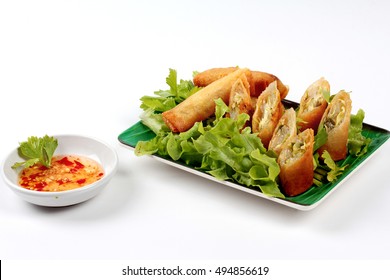 Close Deep Fried Spring Roll Four Stock Photo 494856619 | Shutterstock