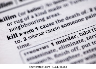 Close Dictionary Definition Murder Stock Photo (Edit Now) 1155424189