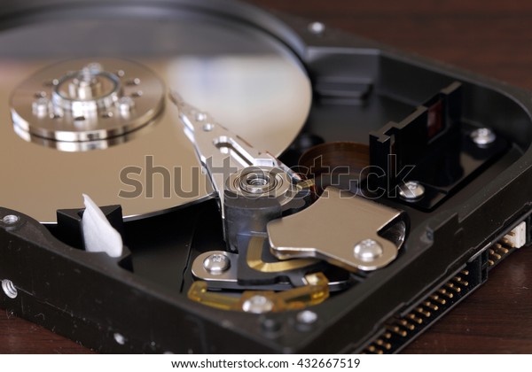 Close Disk Needle Internal Harddisk Personal Stock Photo 432667519 ...