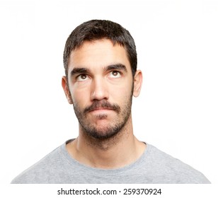 Close Doubtful Guy Stock Photo 259370924 | Shutterstock
