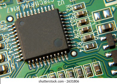 Electronic Board Board Features Elements Chips Stock Photo (Edit Now ...
