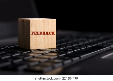 Close Feedback Text On Small Wooden Stock Photo 224304499 | Shutterstock