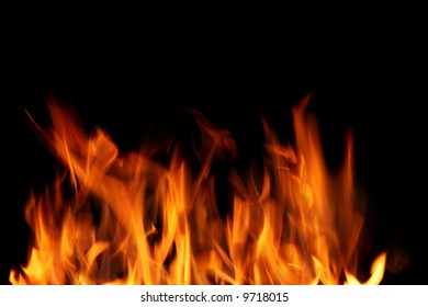 Close Fire Flames Stock Photo 9718015 | Shutterstock