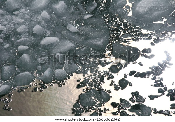 Close Floating Ice Cubes Stock Photo 1565362342 | Shutterstock