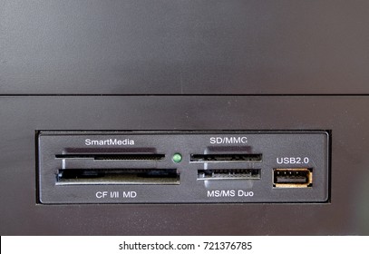 Close Front Card Reader Usb Port Stock Photo 721376785 | Shutterstock