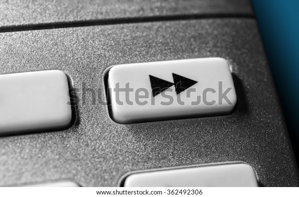 Close Grey Fast Forward Button On Stock Photo 362492306 | Shutterstock