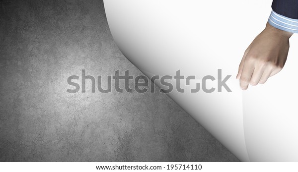 Close Hand Pulling Paper List Stock Photo 195714110 | Shutterstock