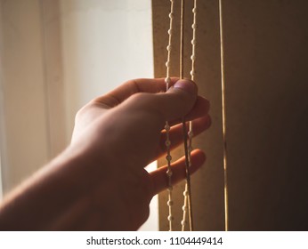 41 Close up hand open window black out in the morning Images, Stock ...