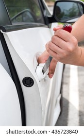 Close Hand Thief Using Knife Try Stock Photo 436723840 | Shutterstock