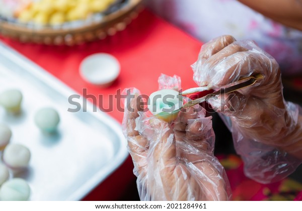 Close Hands Making Sweets Stock Photo 2021284961 | Shutterstock