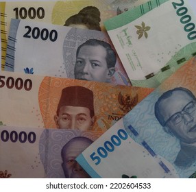 Close Image Stack Indonesian Rupiah Money Stock Photo 2202604533 ...
