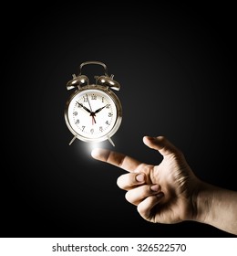 Close Man Hand Pointing Clock Watch Stock Photo 326522570 | Shutterstock