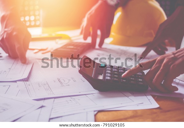 Close Man Hand Using Calculator Calculating Stock Photo (Edit Now ...
