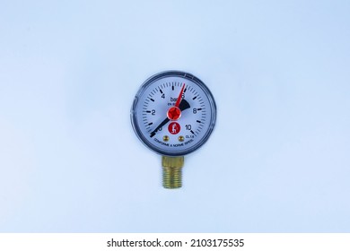 Close Manometer Pipe Flow Meter Faucet Stock Photo 2103175535 ...