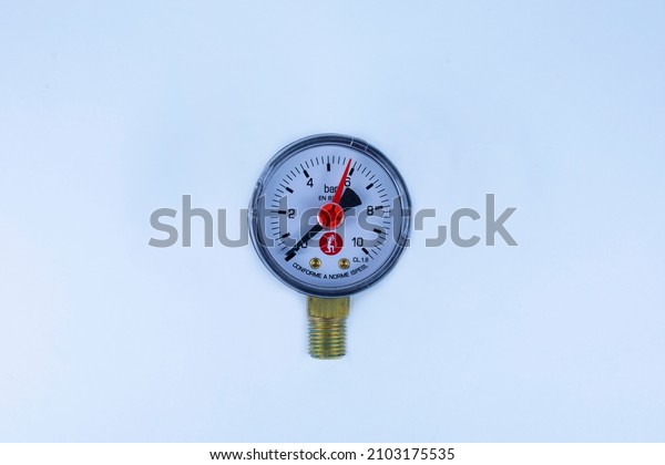 Close Manometer Pipe Flow Meter Faucet Stock Photo 2103175535 ...