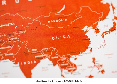Close Map Different Countries Stock Photo 1650881446 | Shutterstock