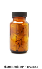 Close Medicine Bottle Triangular Shape Tablets Stock Photo 48038353 ...