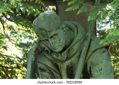 Close Monk Statue Looking Down Praying Stock Photo 783518980 | Shutterstock