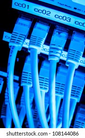 Close Network Cables Connected Switch Stock Photo 108144086 | Shutterstock