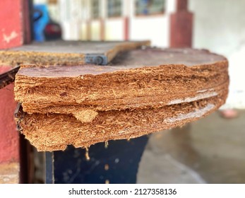 Close Old Broken Table Kept Outside Stock Photo (Edit Now) 2127358136 ...