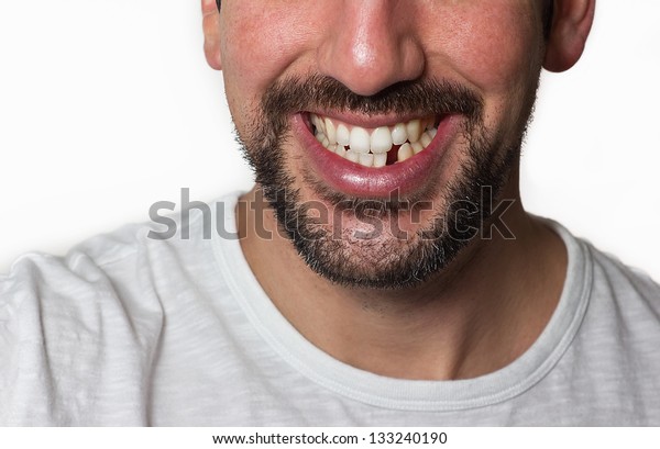 Close On Man Smiling While He Stock Photo 133240190 | Shutterstock