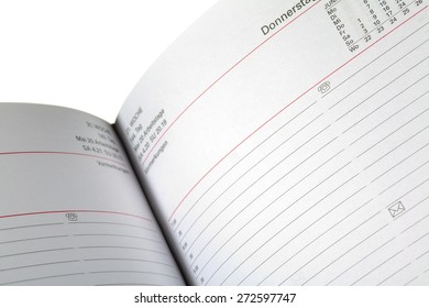 Close Open Diary Isolated On White Stock Photo 272597747 | Shutterstock