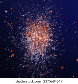 Close Photo Exploding Out Center Glitter AI-generated image 2375684557 ...
