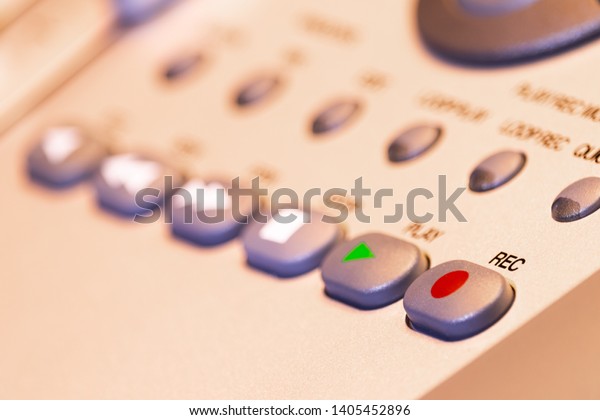 Close Record Button On Recording Studio Stock Photo 1405452896 ...