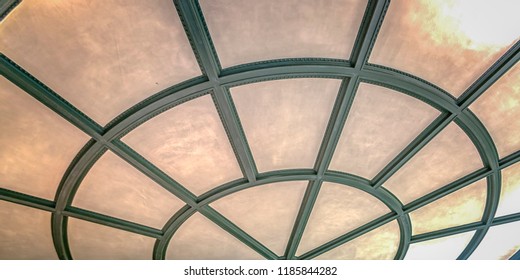 Close Ribbed Ceiling Radial Pattern Stock Photo 1185844282 | Shutterstock