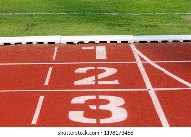 Close Running Track Pattern Background Stadium Stock Photo 1198173466 ...