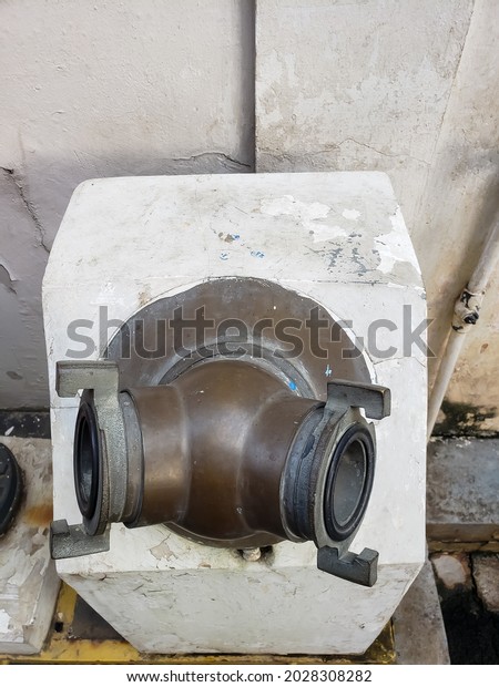 Close Siamese Connection Fire Hydrant Made Stock Photo 2028308282 ...