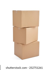 Cardboard Boxes Different Sizes Stacked Boxes Stock Photo (Edit Now ...