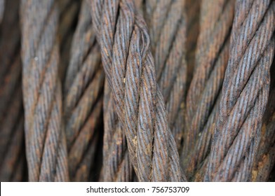 Close Texture Rust Sling Wire Background Stock Photo 756753709 ...