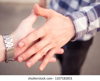 Close Two Hands High Five Concept Stock Photo 1107182831 | Shutterstock