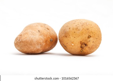 Close Two Potatoes Isolate On White Stock Photo 1016562367 | Shutterstock